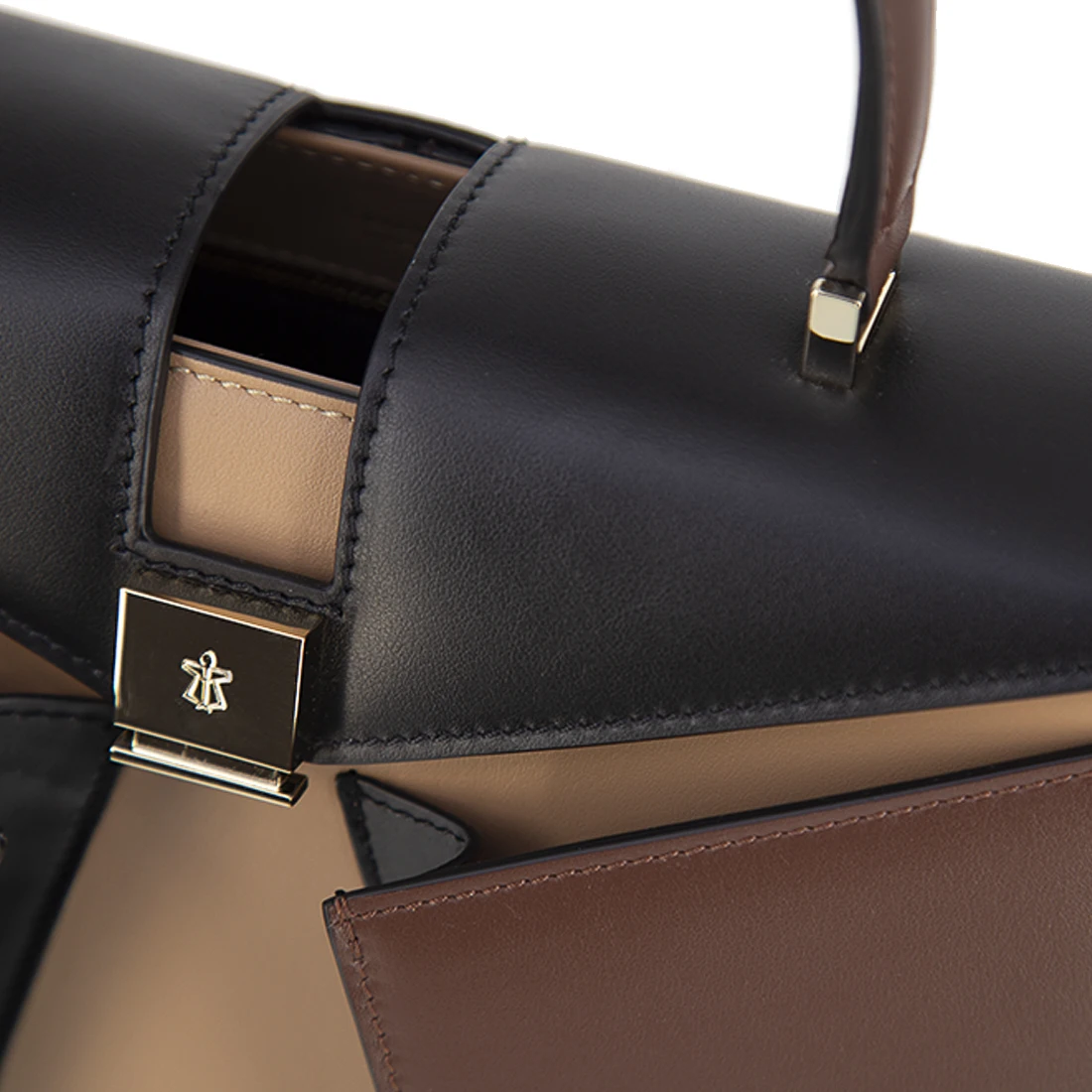 Liz Flap Black Brown Ardesia High Quality Italian Handmade Handbags ...