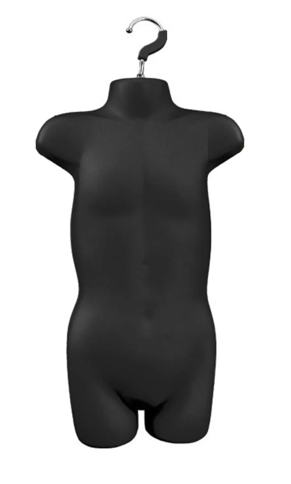 Half Female Mannequin Hanging Torso - Black & White Display