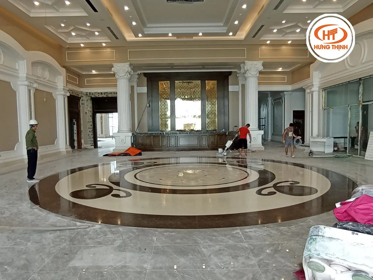 Waterjet Marble Medallion Inlay Medallion Floor Customized Medallion ...