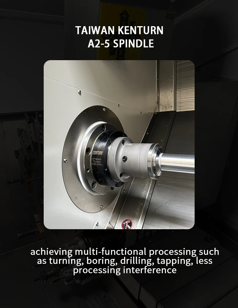 Small Mini Fanuc Slide Head Cnc Metal Lathe Turning Cutting Machine ...