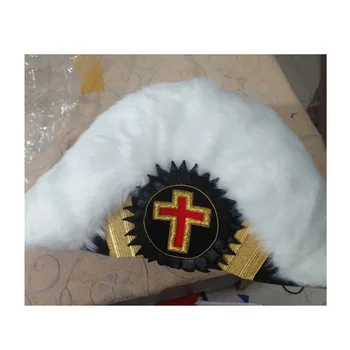 Knights Templar Past/grand Commander Chapeau Deluxe Fur Felt Flat Body ...