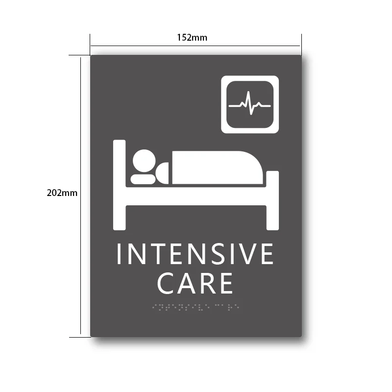 Hospital signs-Hospital ICU braille guidance Tactile markers for ...