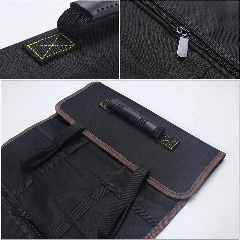 Electrical Tote Tool Bag Roll Up Electrician Organizer Oxford Cloth ...