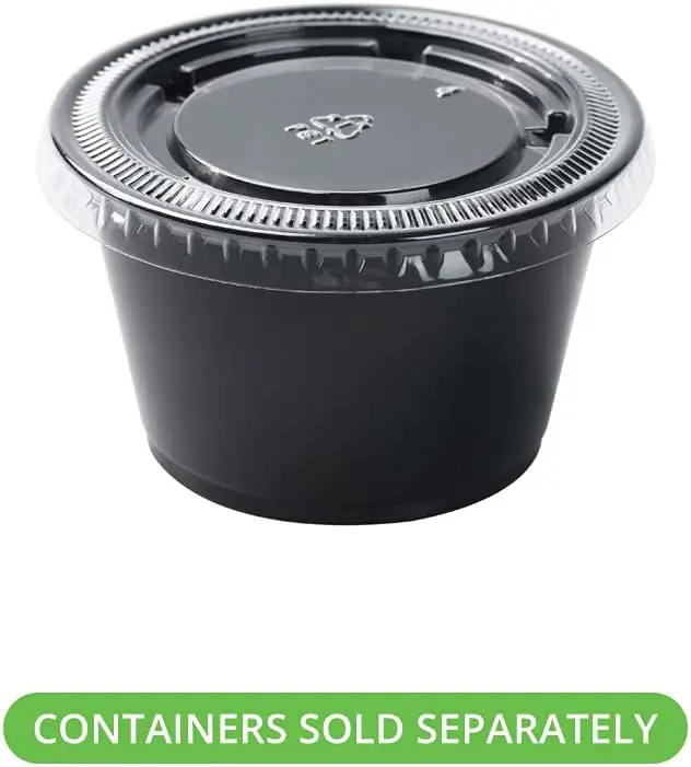 Lids Disposable Sauce/Dip/Dressing Cups Souffle Cups Good Price 4 OZ ...