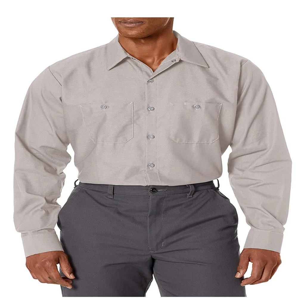 Custom 100% Cotton Full Sleeve Shoulder Security Guard Uniforms For ...