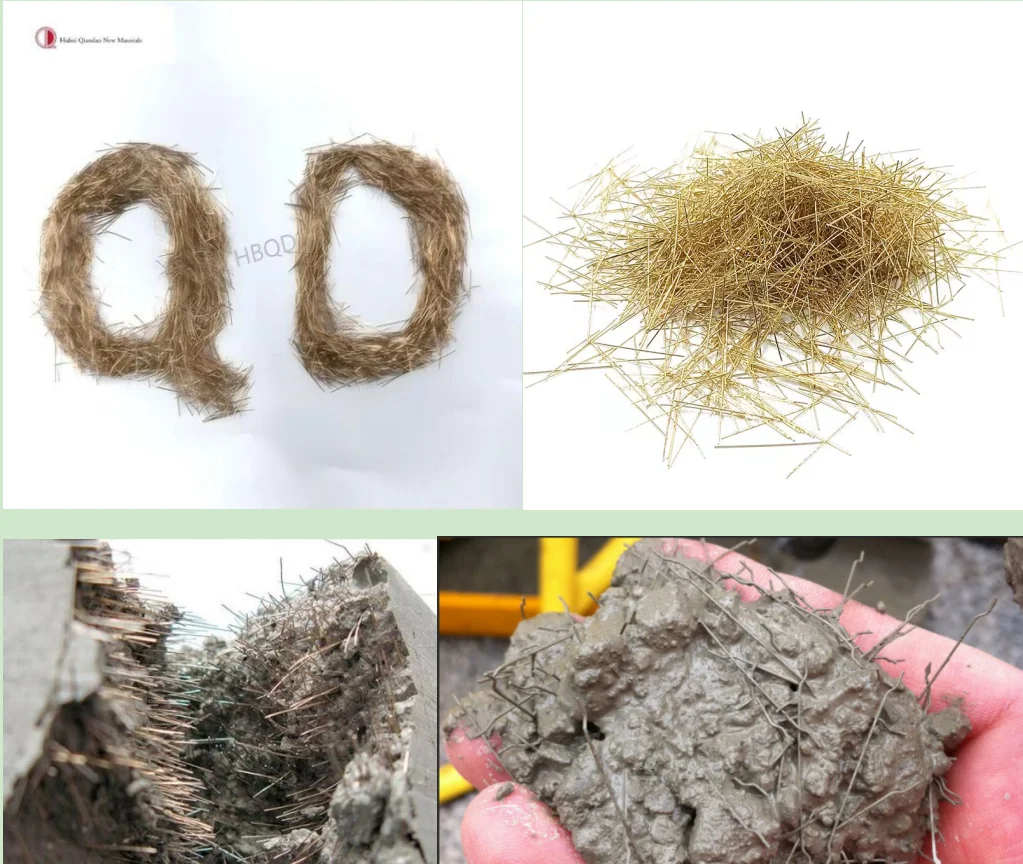 Copper-Plated 0.22*13mm Microfiber Steel Fiber High Strength Corrosion ...