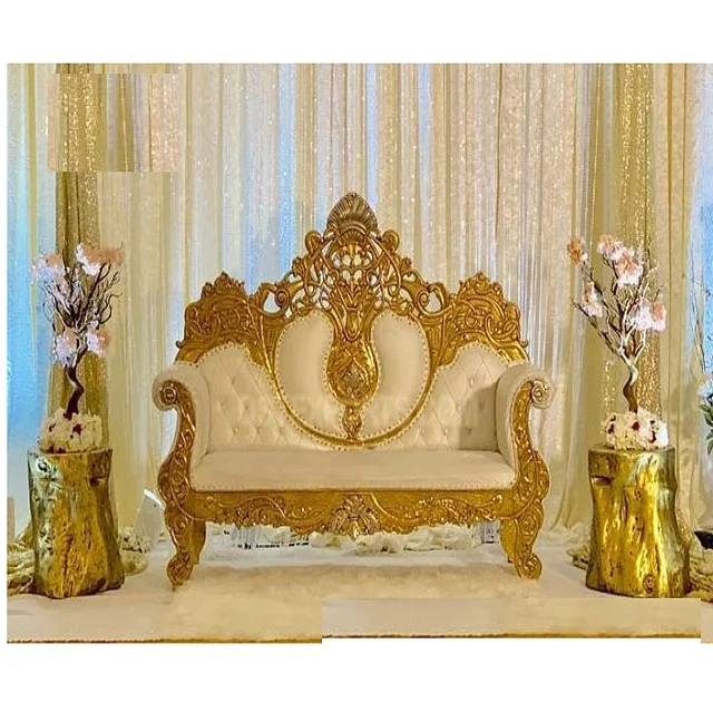 Designer Couch For Bride Groom Wedding Stage Royal Wedding Reception ...