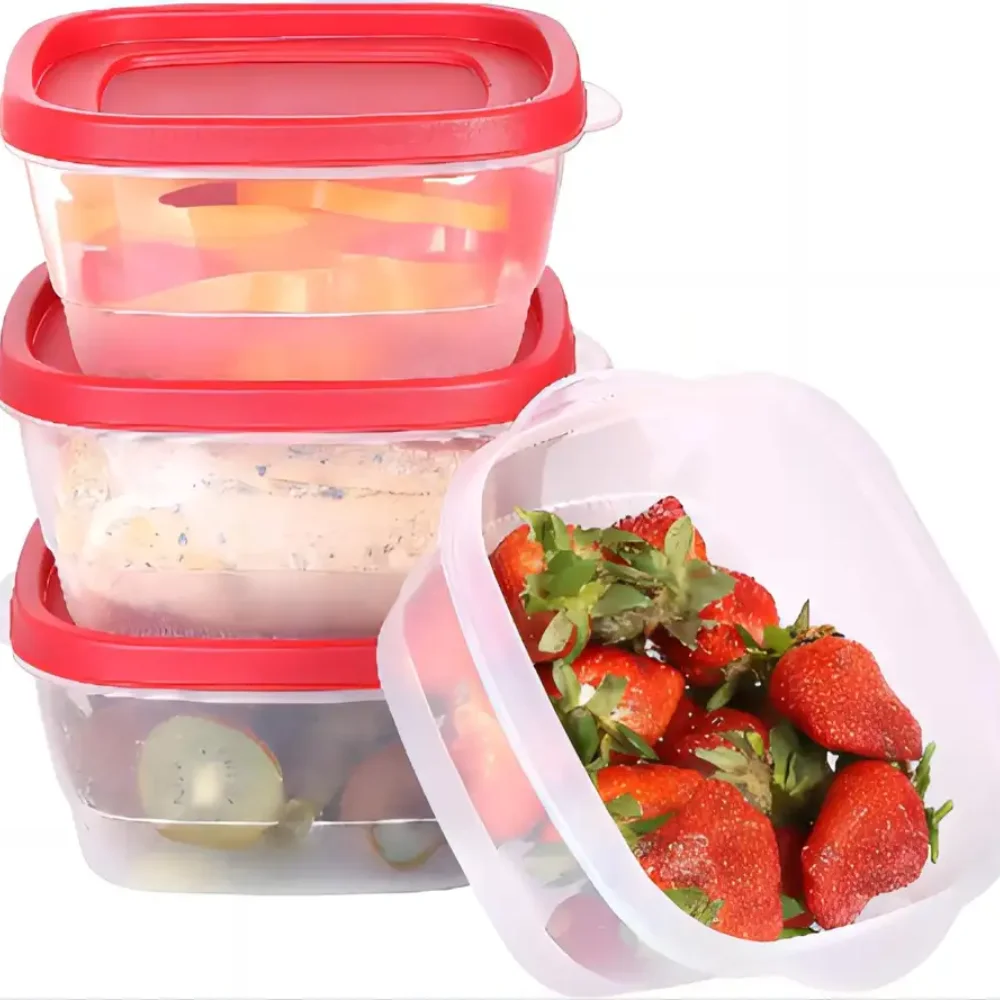 High Quality Plastic Food Containers With Lid For Food And Fruit ...