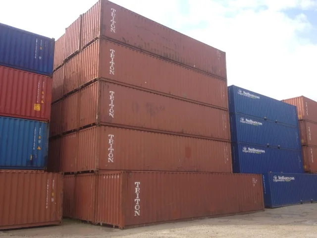 Used 40ft Shipping Container Standard / Dry Office & Cargo Shipping ...