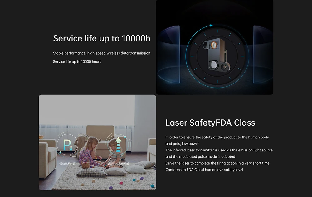 SSL-20N Solid-state Line Lidar Sensor 30-400mm Ranging Range Laser ...