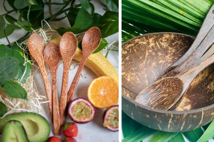 Eco Friendly 2024 Dinnerware Set Coconut Spoon Fork With High Quality ...