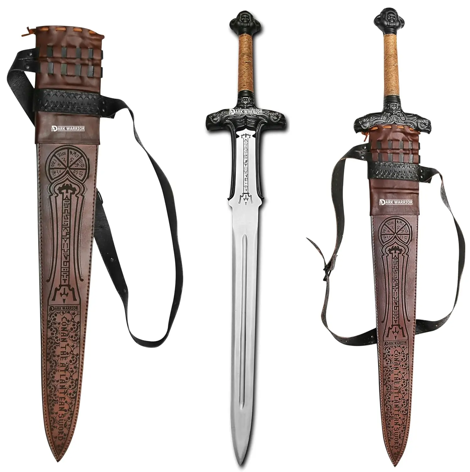 Conan the Barbarian Sword - Real Carbon Steel & Leather Sheath