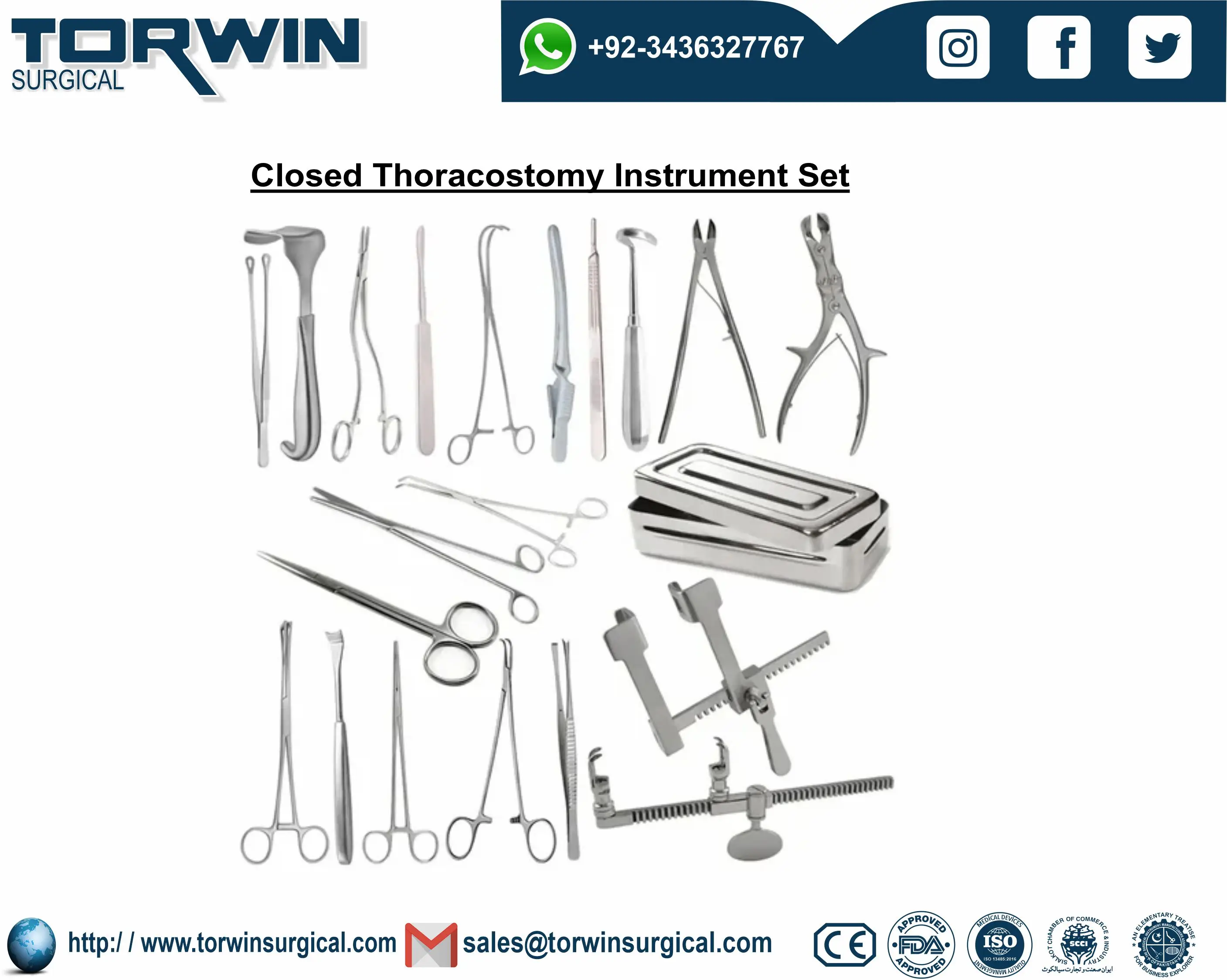 Best Quality Closed Thoracostomy Instrument Set| Alibaba.com
