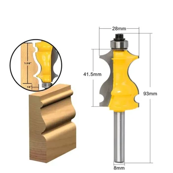1/2" Shank Architectural Molding Router Bit Fish Type Handrail Milling ...