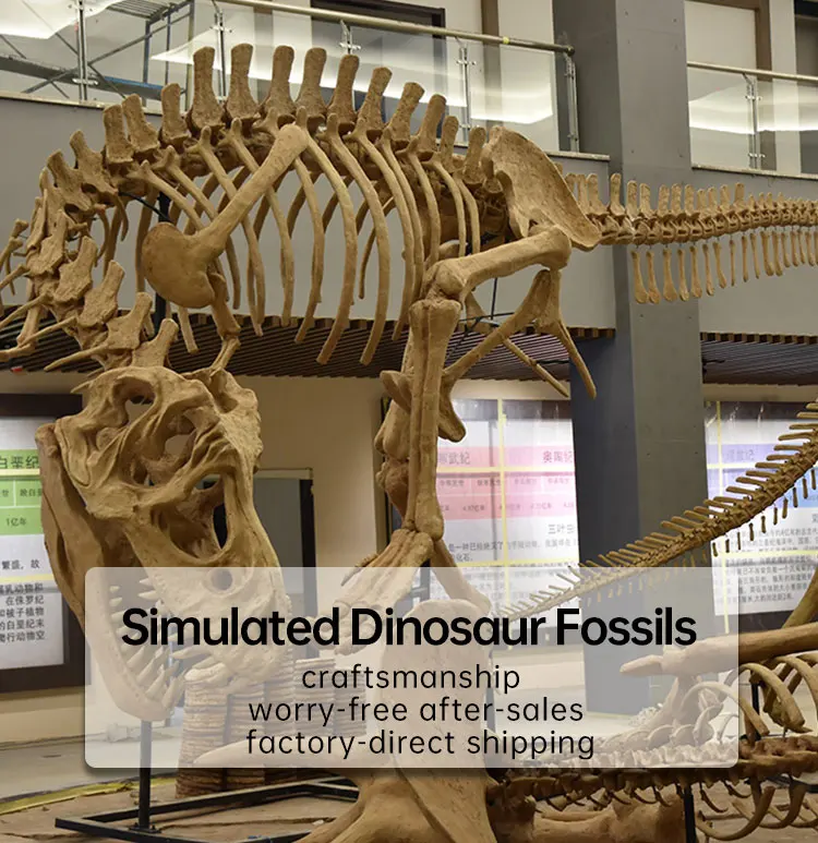 Lifelike Dinosaur Hadrosaurus Skeleton For Museum Exhibition And ...