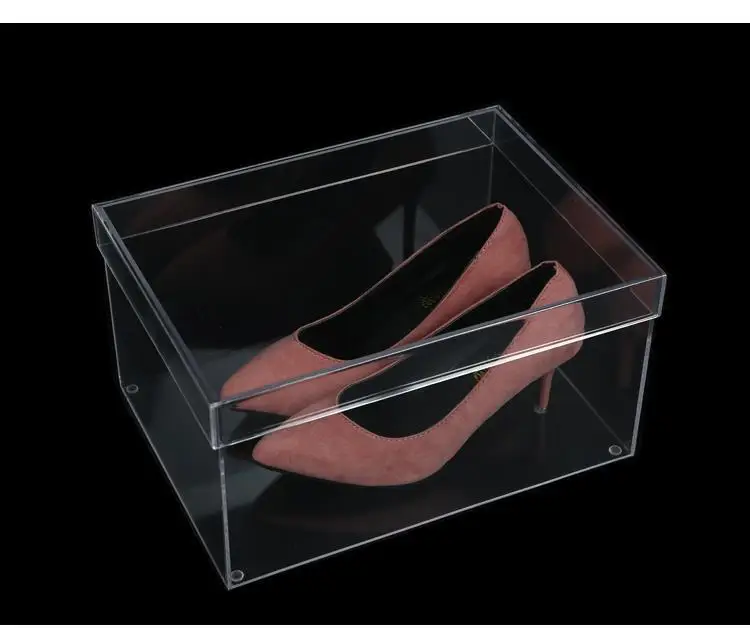 Factory Custom Made Clear Acrylic Shoe Display Box,Contemporary Clear ...