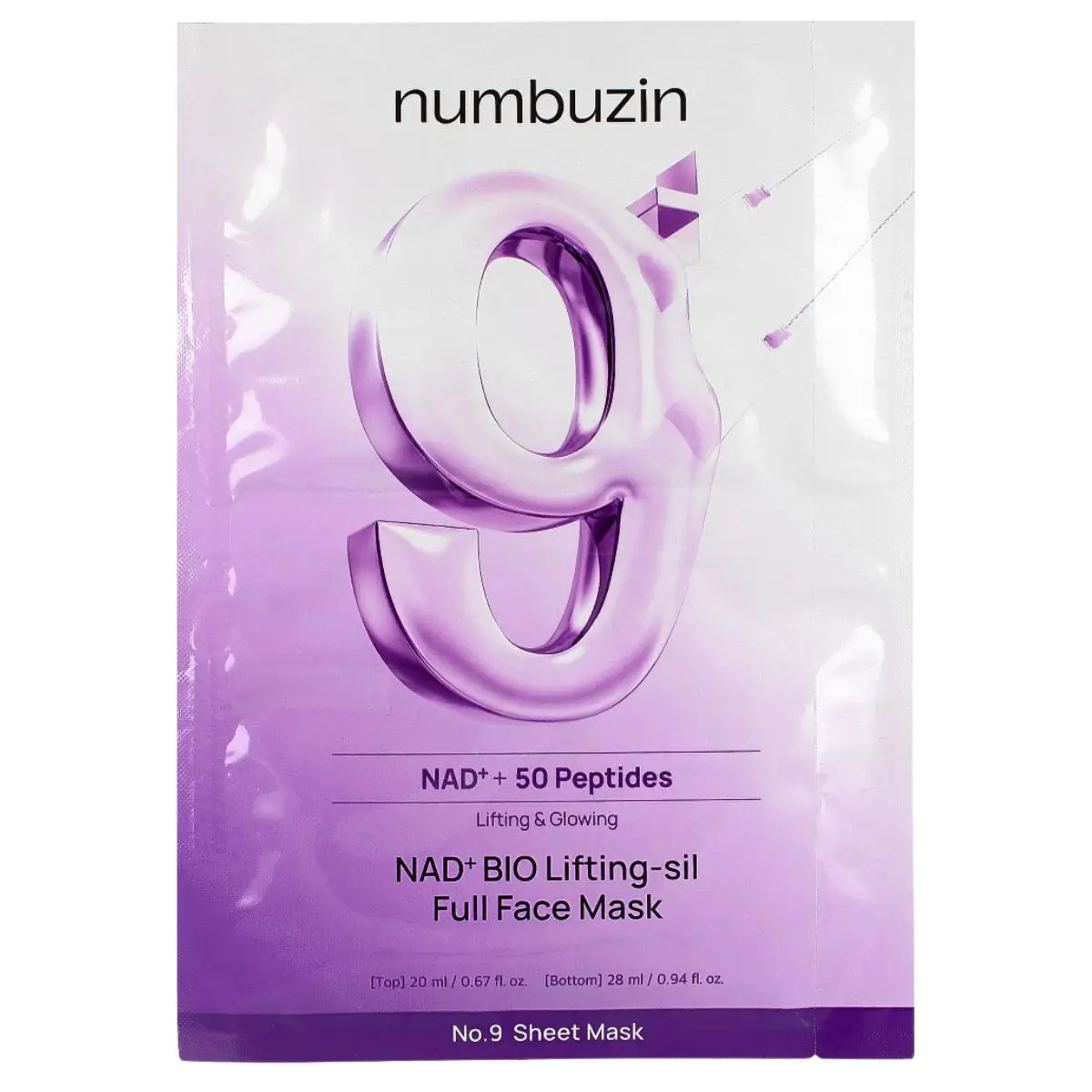 Numbuzin No9 Nad Bio Lifting Full Cover Facial Mask| Alibaba.com