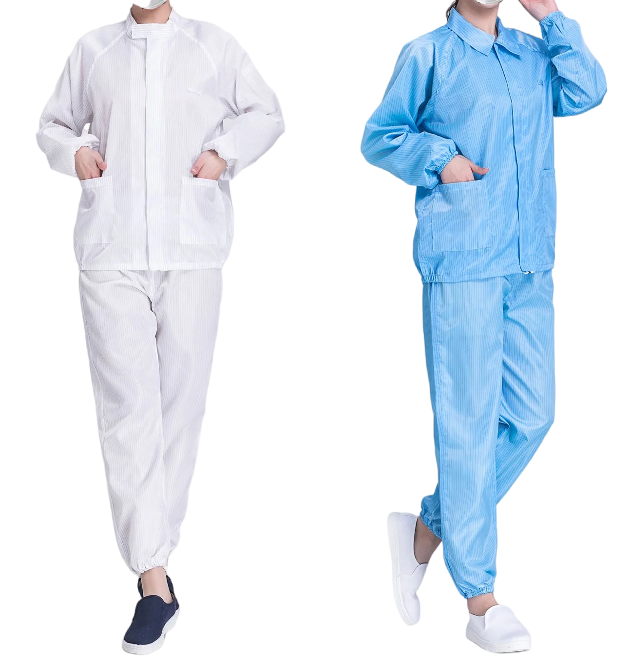 Excellent Quality Disposable Lab Coat Cleanroom Suit Stripe Disposable ...