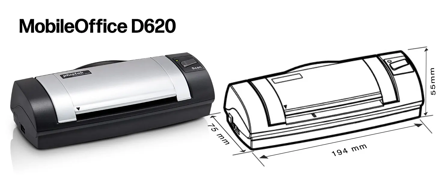 Plustek ID Card Scanner - Efficient Automatic Duplex Reader