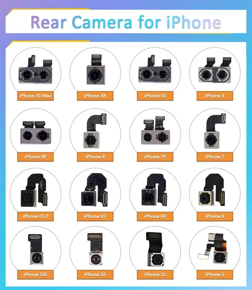 Original Mobile Phone Flex Cables Phone Rear Camera For Iphone 11 12 13 ...