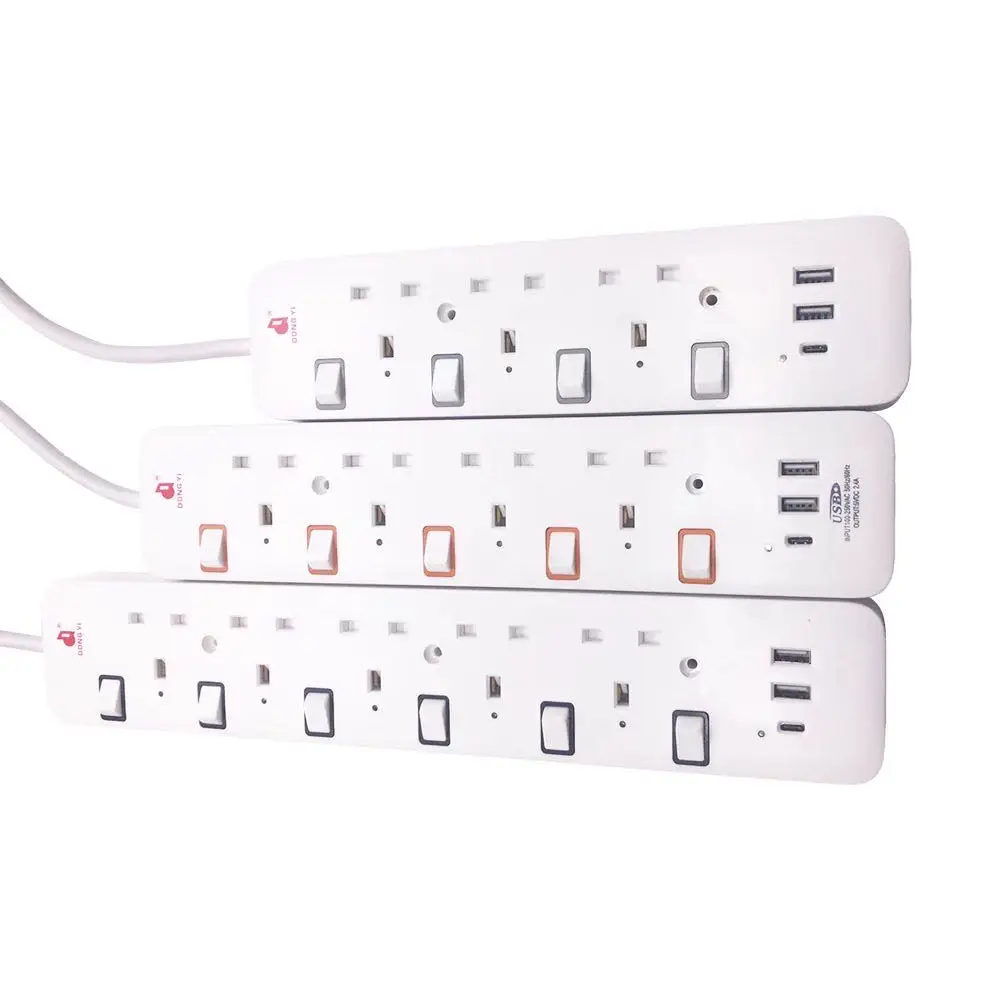 Ukca Certificate 13a Fuse Uk Plug 5 Ac Outlets 3250w Bs Uk Socket With ...