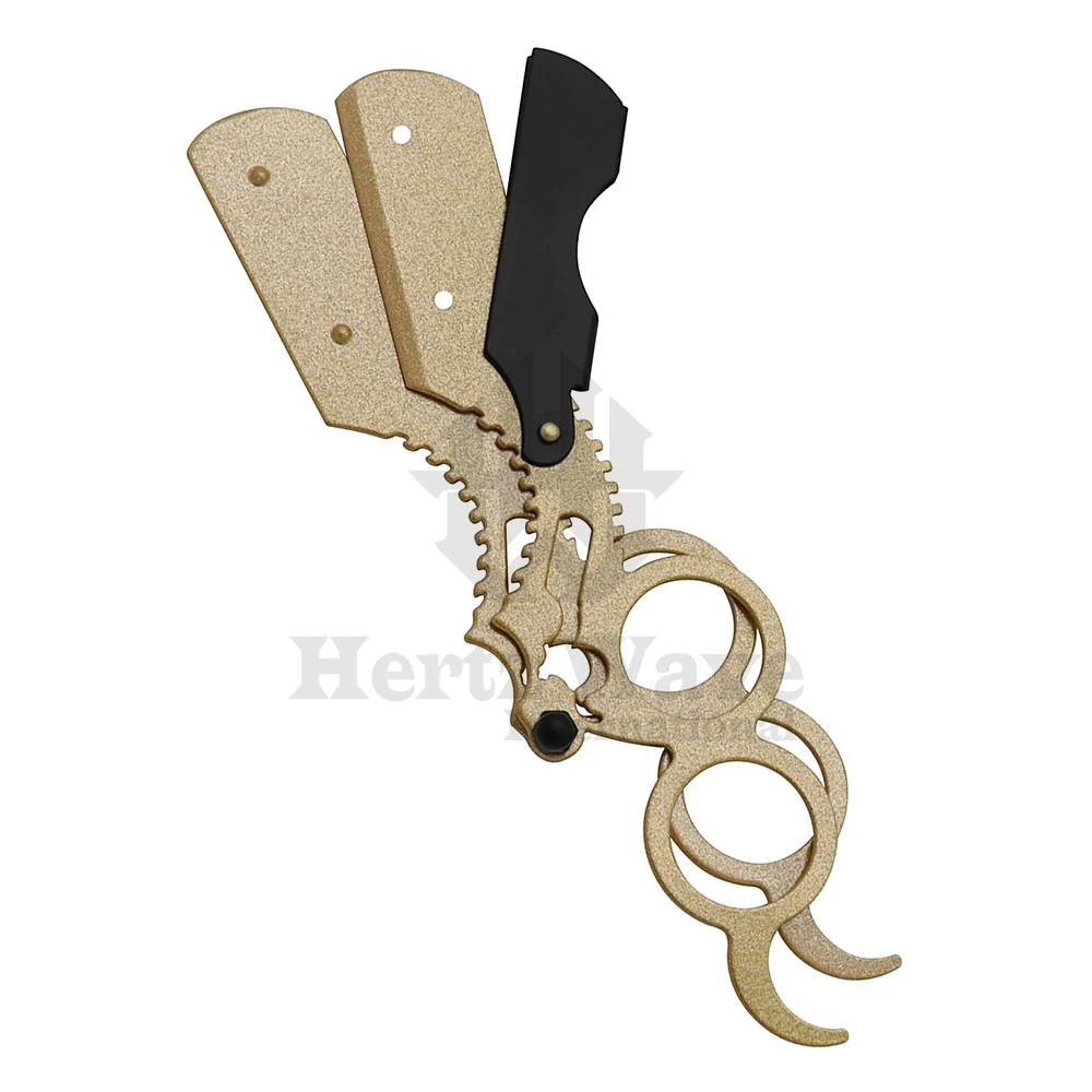 2023 Professional Double Ring Finger Barber Single Edge Shave Razor ...