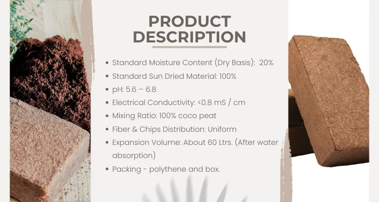 Coco Fiber Peat Block/real Natural Cocopeat Block Coco Peat Block Press ...