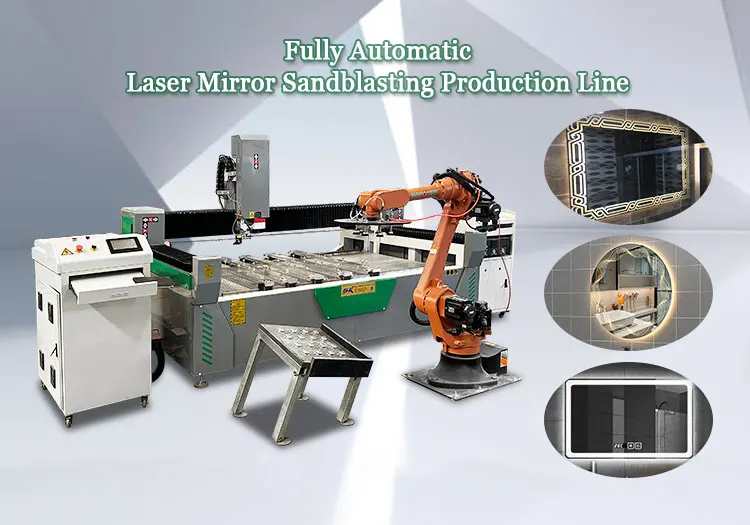Auto Loading Robot Arm Surface Laser Bathroom Smart Mirror Engraving ...