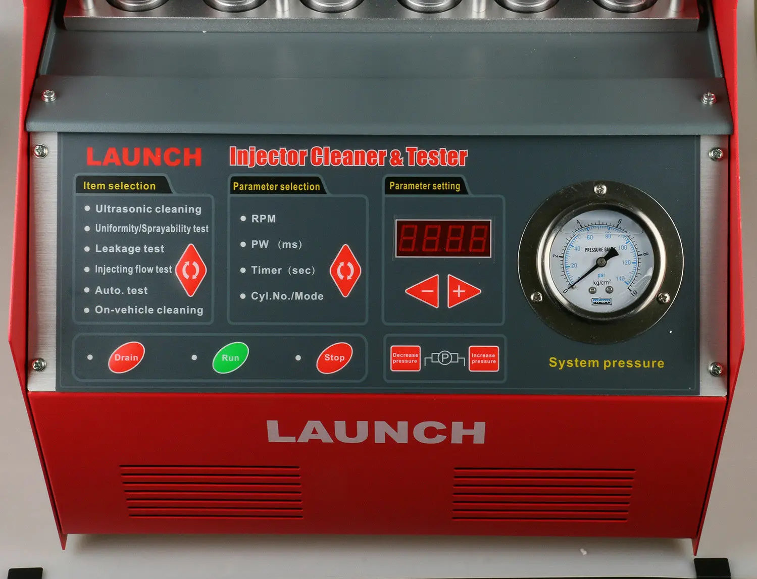 LAUNCH CNC-602A Ultrasonic Fuel Injector Tester & Cleaner Car Gasoline ...