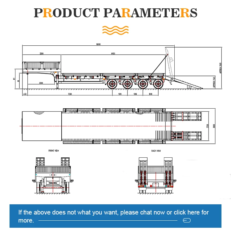 Trailers For Pickup Trucks Flatbed Trailer Small 40footer Low Bed Dolly ...