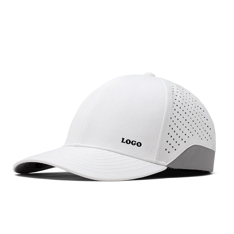 Custom 6 Panel Laser Cut Perforated Flex Fit Hat,Dry Fit Hydro ...