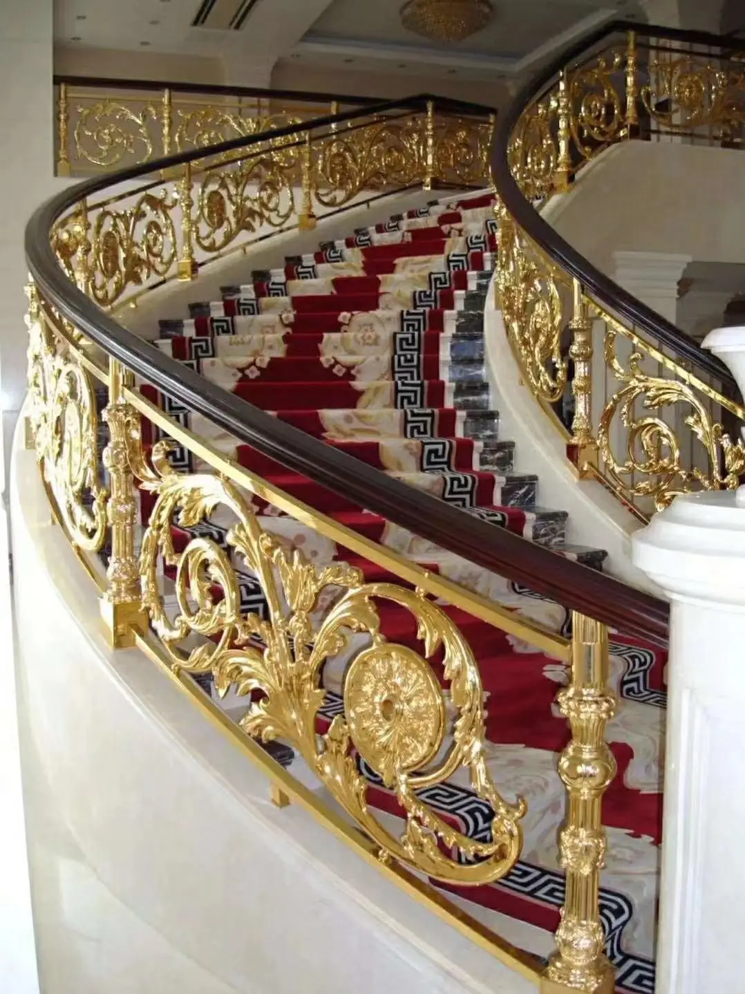 Gold Plated Balustrades - Luxury Railings for Hotels & Villas