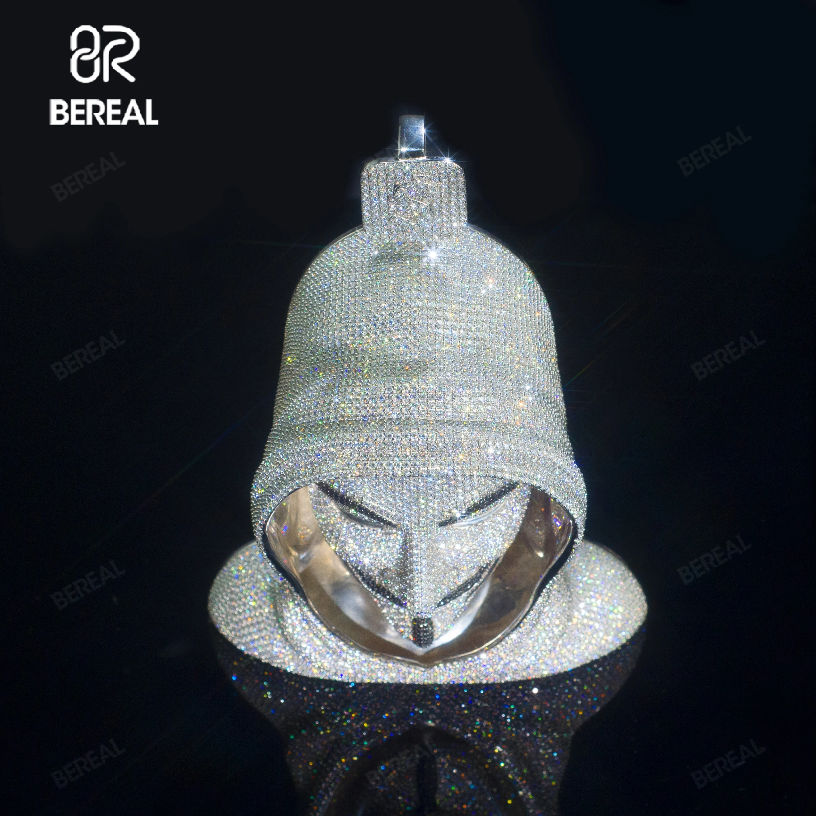 Custom Vvs Moissanite 3d V For Vendetta Cartoon Figure Face Pendant ...