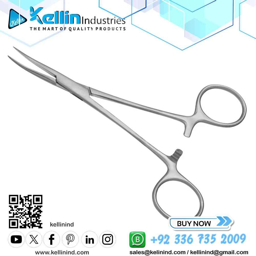 No Scalpel Vasectomy Hemostat Forceps Smooth Sharp Point Curved Urology ...