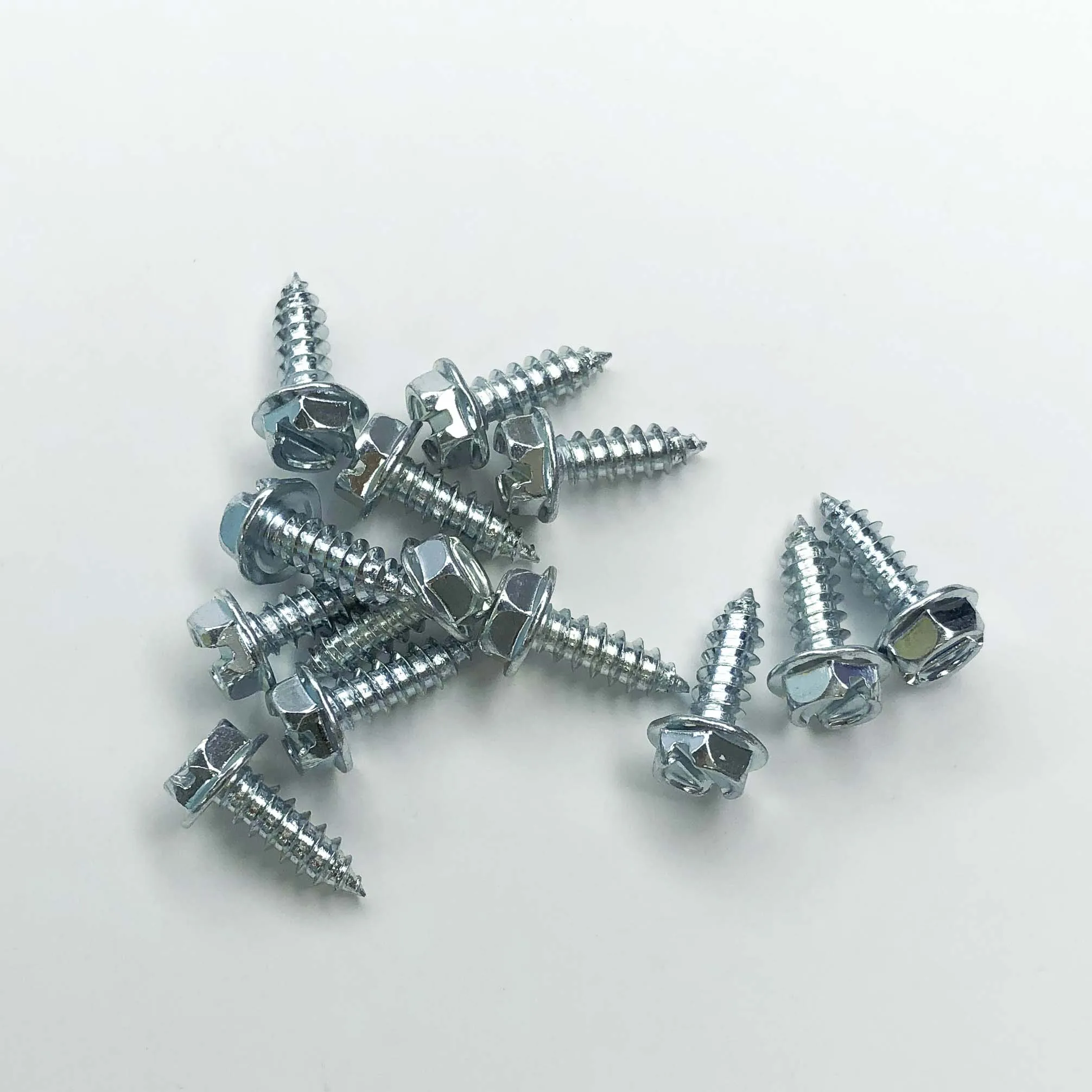 Screw Factory Stainless Steel 18-8 Type AB Slotted Hex Washer Head Self ...