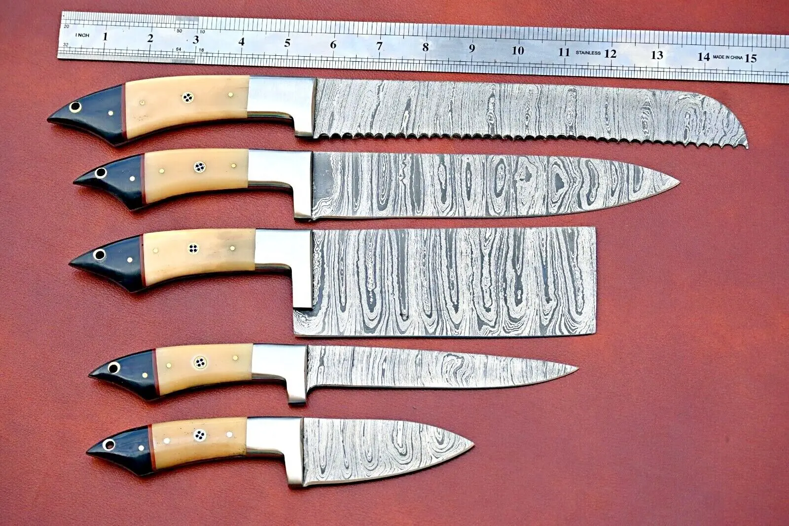 Custom Handmade Knife - Damascus Steel Chef Knife Wholesale