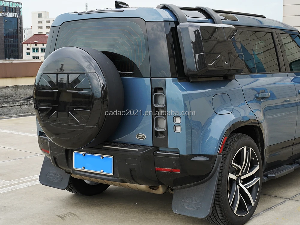 New Design Gloss Black Spare Wheel Cover for Defender 2020 + Plastic ...