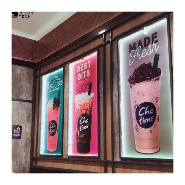 Custom Menu Lightbox - Fast Food Led Menu Board Display