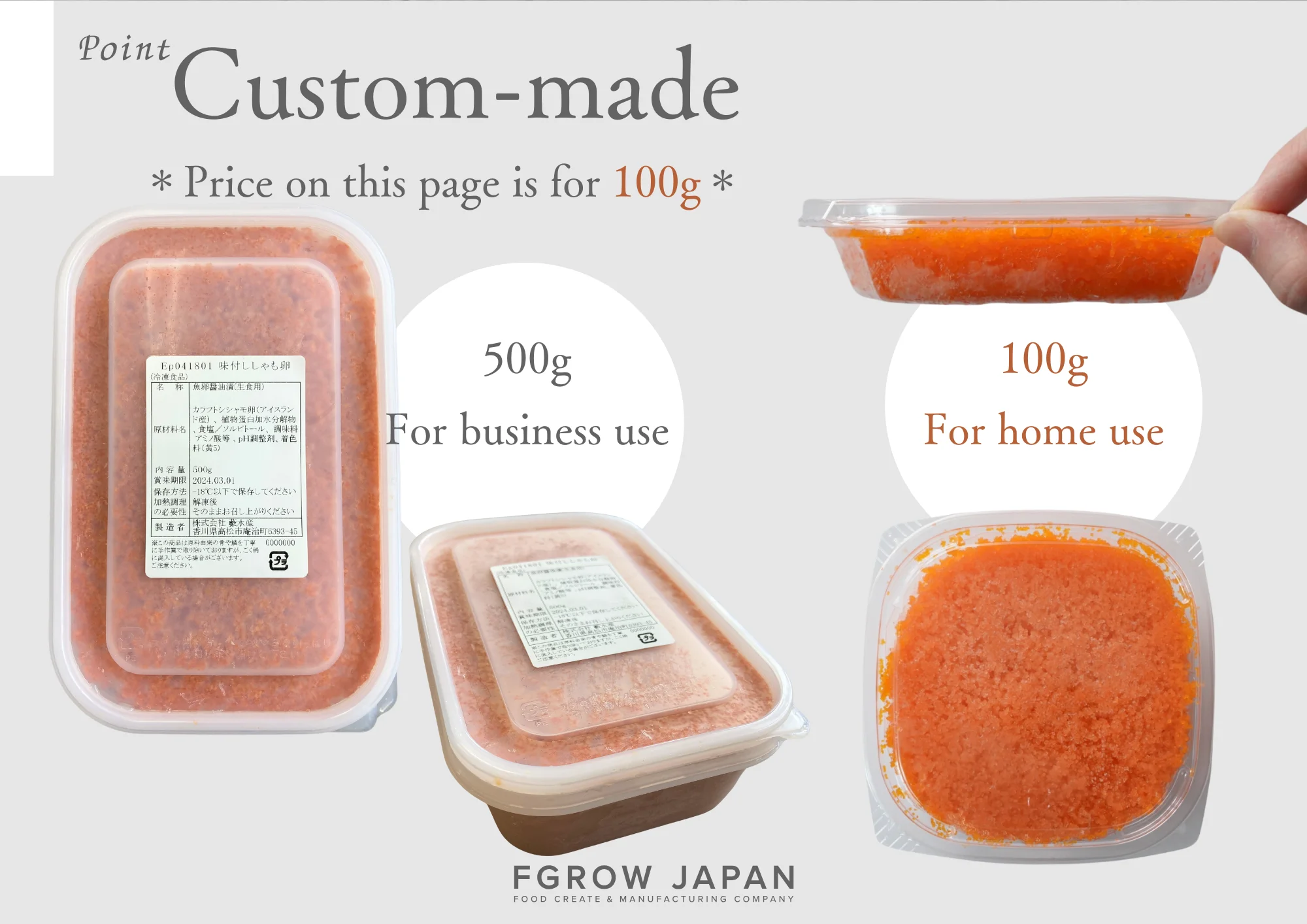 Flavored Tasty Natural Capelin Seafood Condiment Roe Frozen Fish - Buy ...