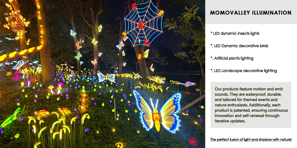 Garden Moth 3D Monarch Butterfly LED Christmas Lights - Waterproof ...