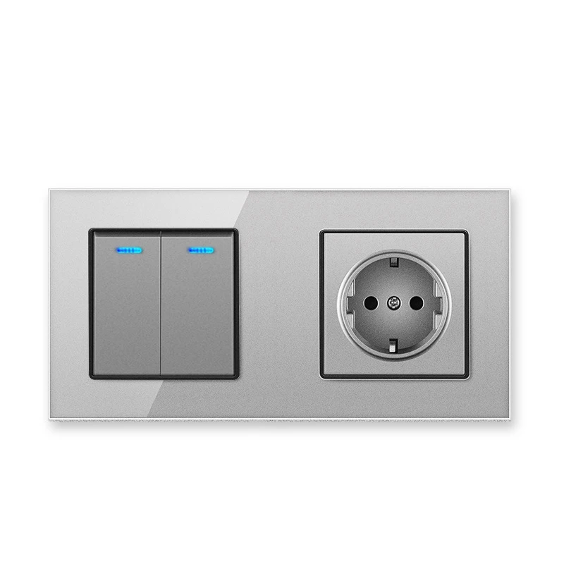 European Standard Warped Switch Socket Round Box Mounting Tempered ...