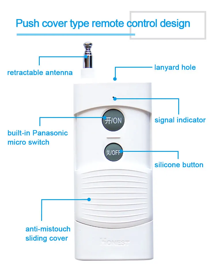 220v Ac Relay Wireless Rf Remote Control Switch For Water Pump - Buy Rf ...