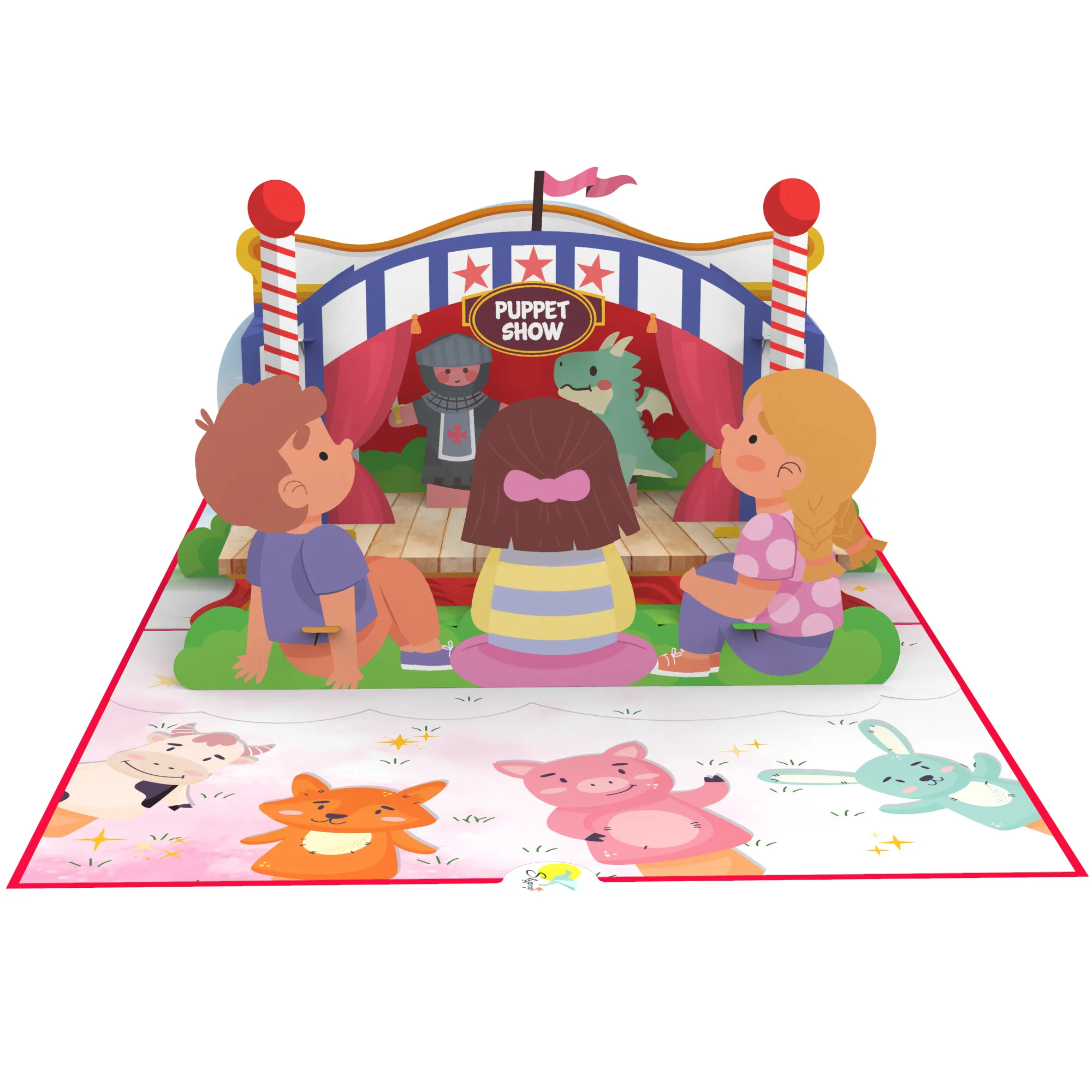 Puppet Show 3d Pop Up Card Best Seller For Baby Birthday New Born ...