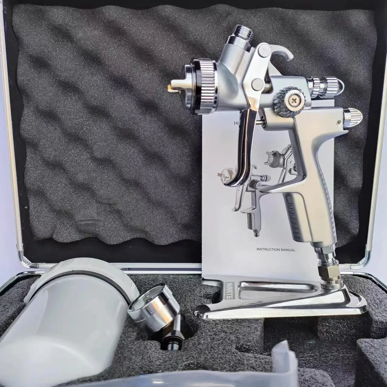 1000g Hvlp Spray Gun Set Pneumatic Powered With 600ml Cup Volume For ...