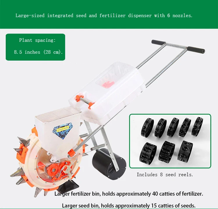 Manual Corn Seeder Hand Push Farm Planter with Gear Core Components ...