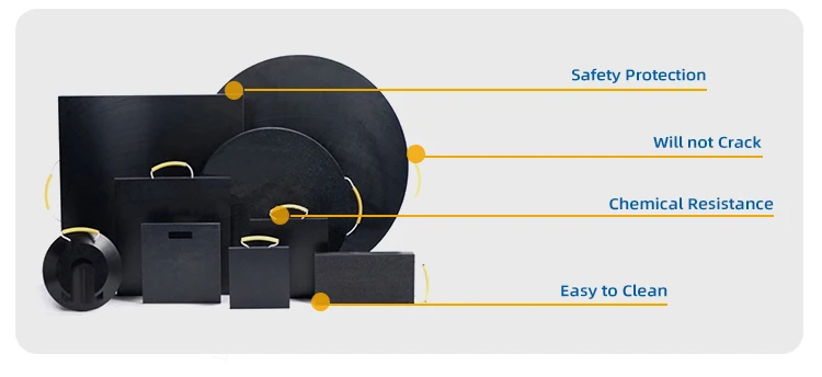 Customized Round Blocks Mobile Crane Outrigger Pads