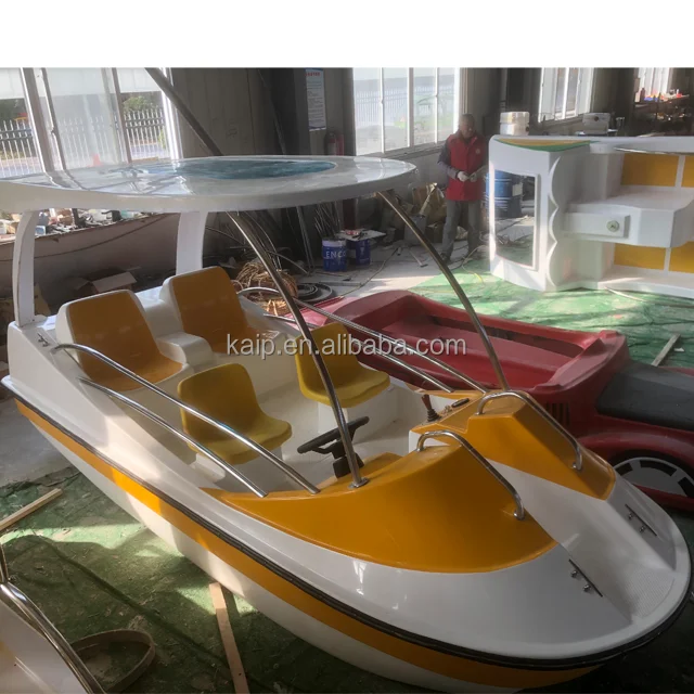 4-person Electric Vehicle Boat At Sea Four Layers Of Fiberglass ...