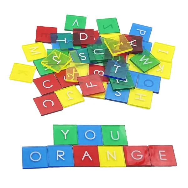 52 Pcs Colorful Clear Alphabet Letter Tiles| Alibaba.com