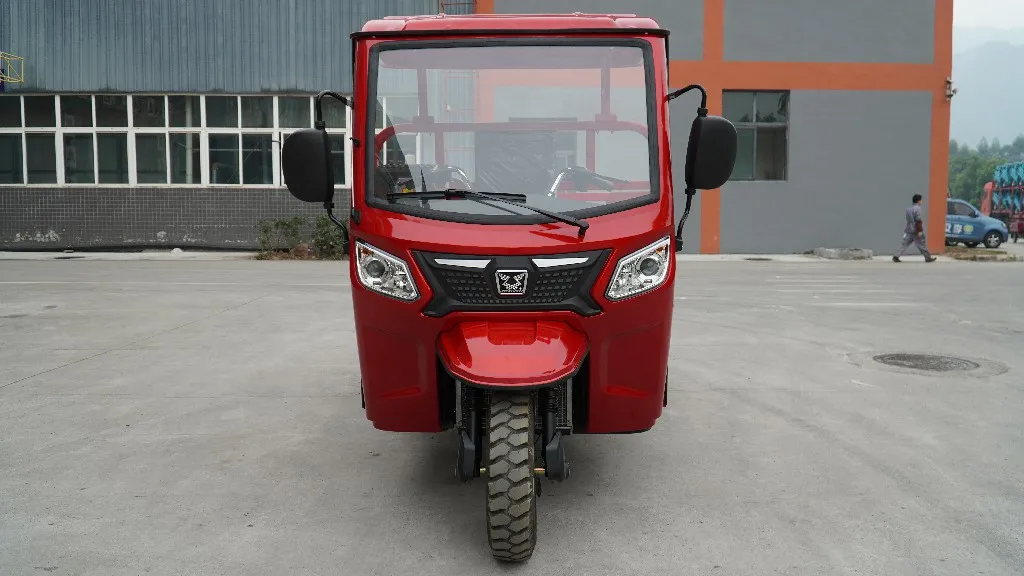 Closed Cabin Motor Tricycle 250cc 300cc Made In China 3 Wheel Diesel Gasoline Heavy Duty Cargo ...