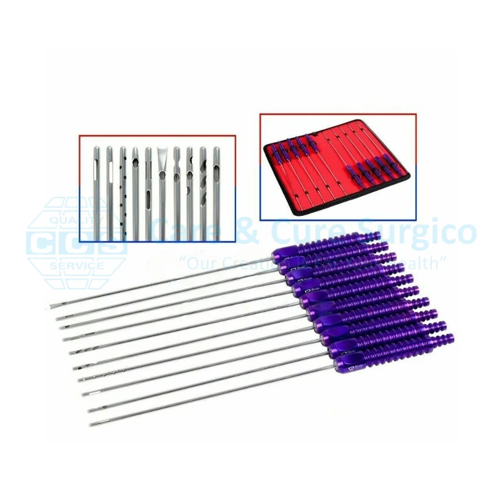 Custom Liposuction Cannula Surgery Fat Transfer Set Stainless Steel ...